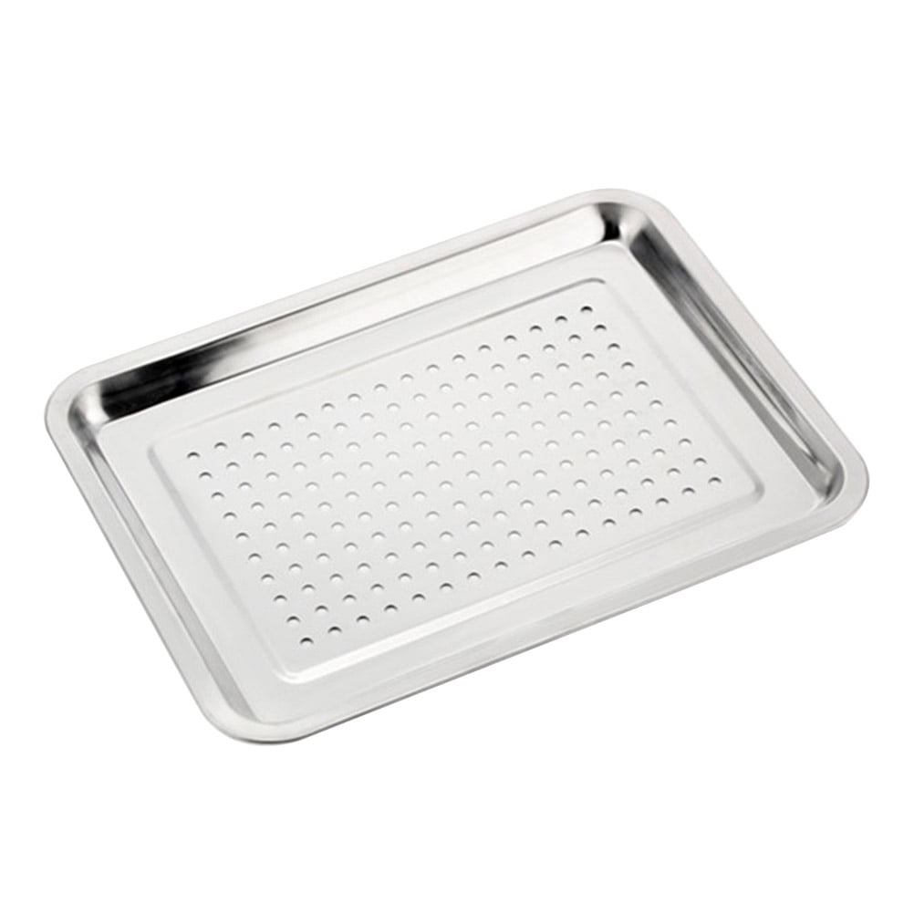 Thickened Stainless Steel Rectangular Tray Drainer Multifunctional ...