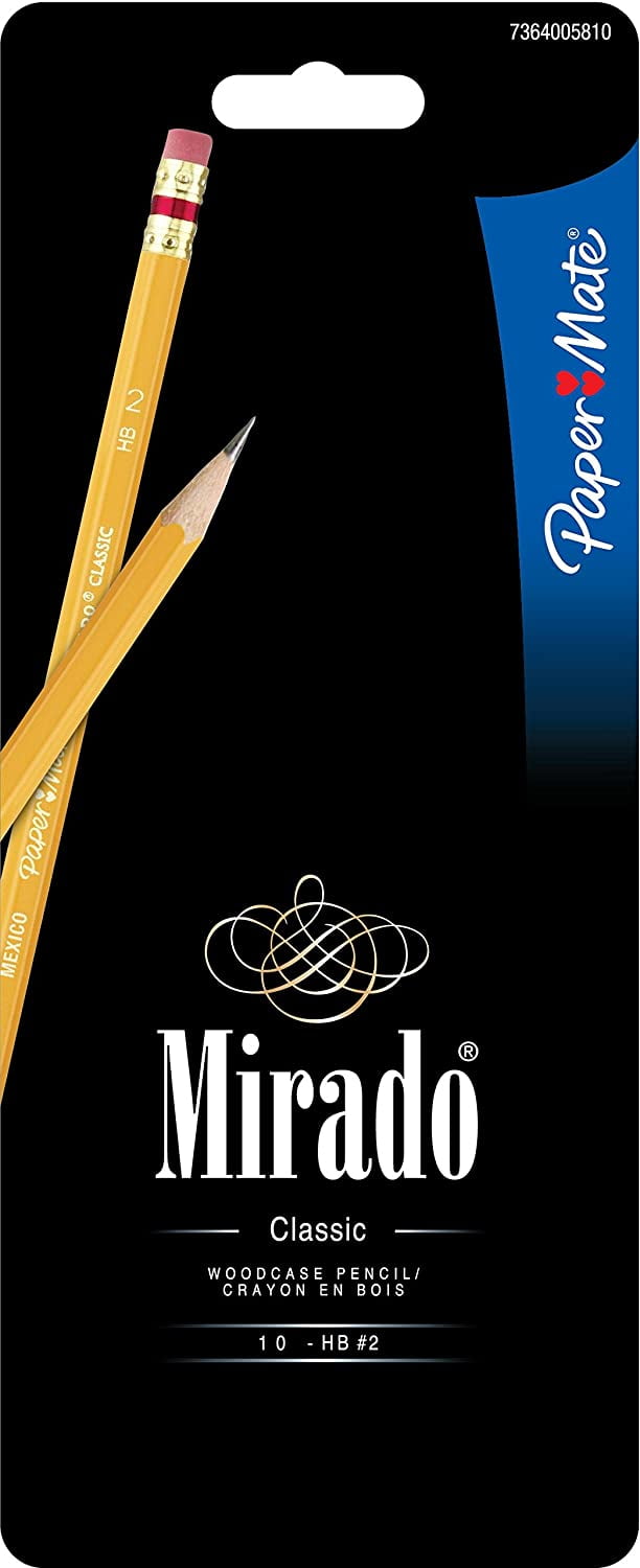 Paper Mate Mirado Pencil, Classic Pencil № 2, 10-Carded, HB (7364005810 ...