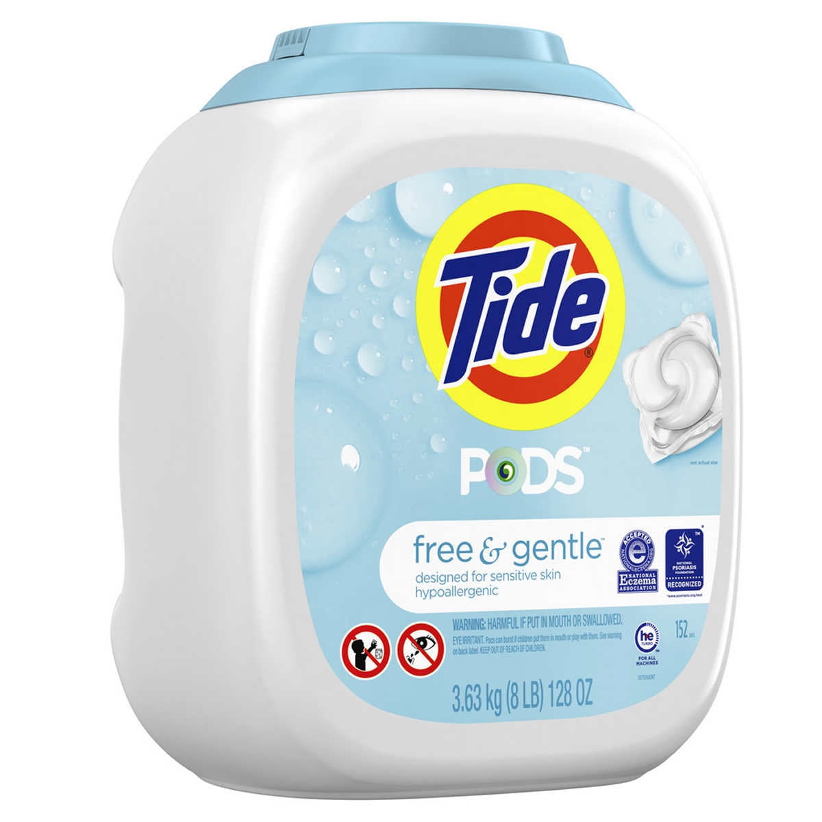 Tide Pods HE Laundry Detergent Pods, Free & Gentle, 152 Count - Walmart.com