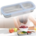 Solivara Stainless Steel Snack Box With Divided Compartments And Lid ...
