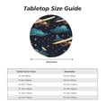 Airplane Retro Old Fashioned Stars Fitted Round Tablecloth 140cm with ...