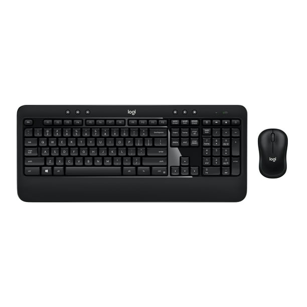 Logitech Advanced Combo Wireless Keyboard and Mouse, Black - Walmart.com