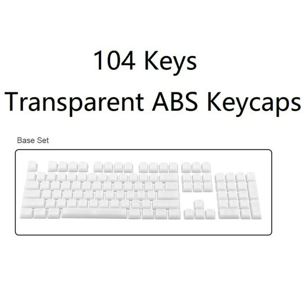 DIY Fully Transparent Keycaps Mechanical ABS for CHERRY / Switches ...