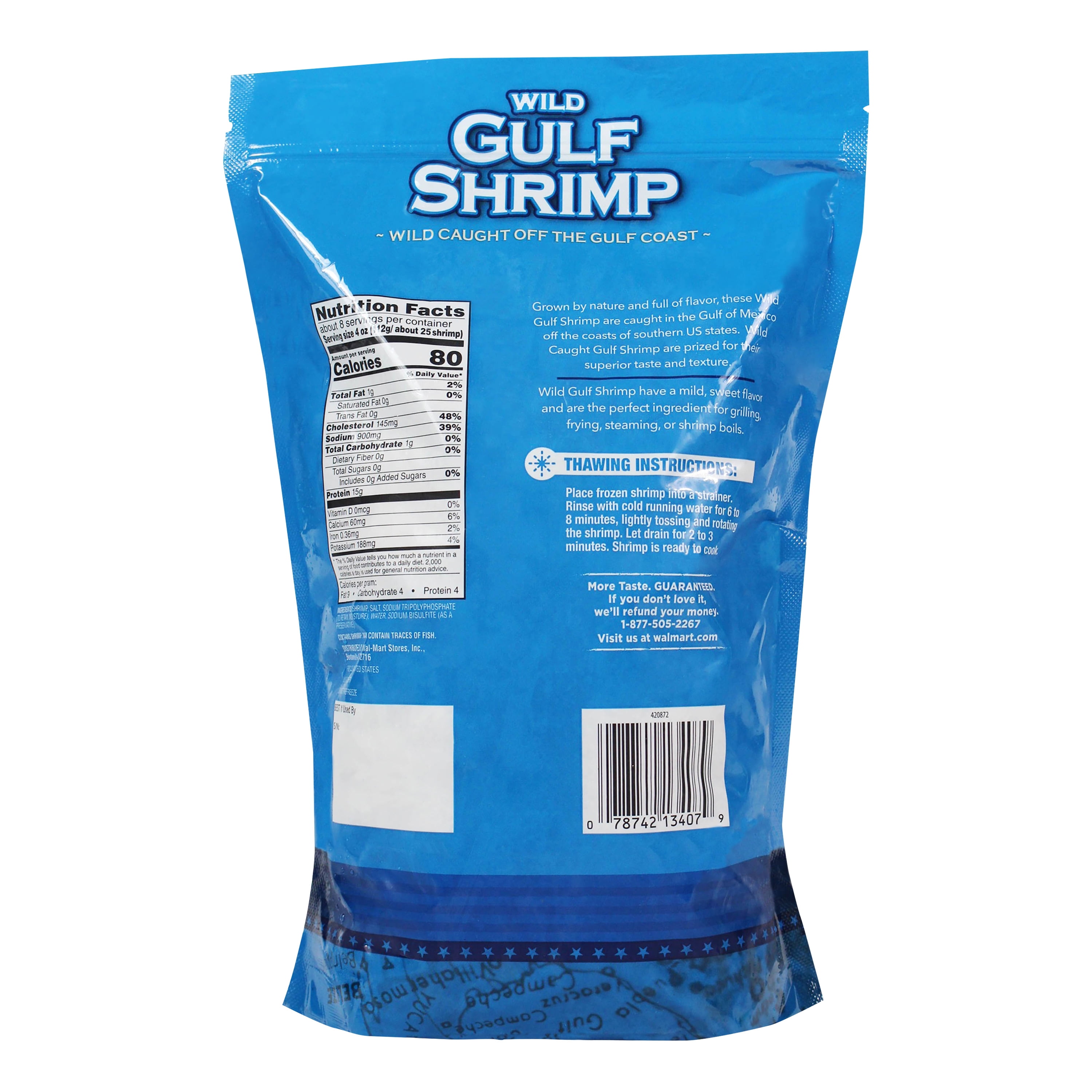 Great Value Frozen Raw Small Peeled Deveined Tail Off