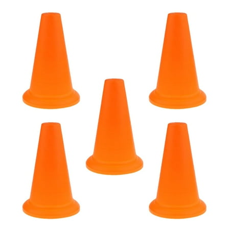 5 Pieces Durable PE Traffic Cones Safety Cones Sports Training Cones 14 ...