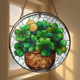 Botanical Clover Leaf Glass Window Hanging – Home2101 - Walmart.com