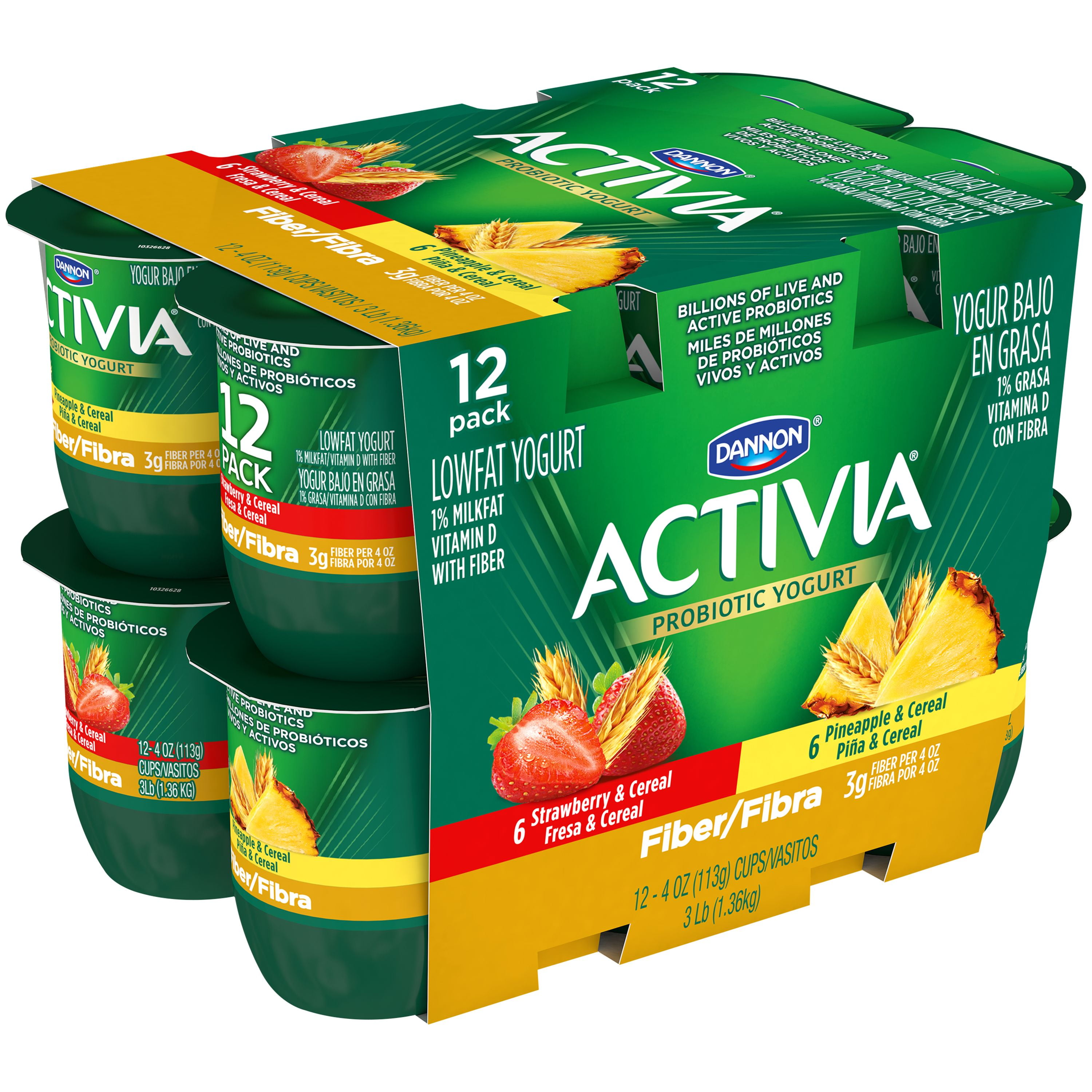 Activia Fiber Strawberry Nutrition Facts | Besto Blog