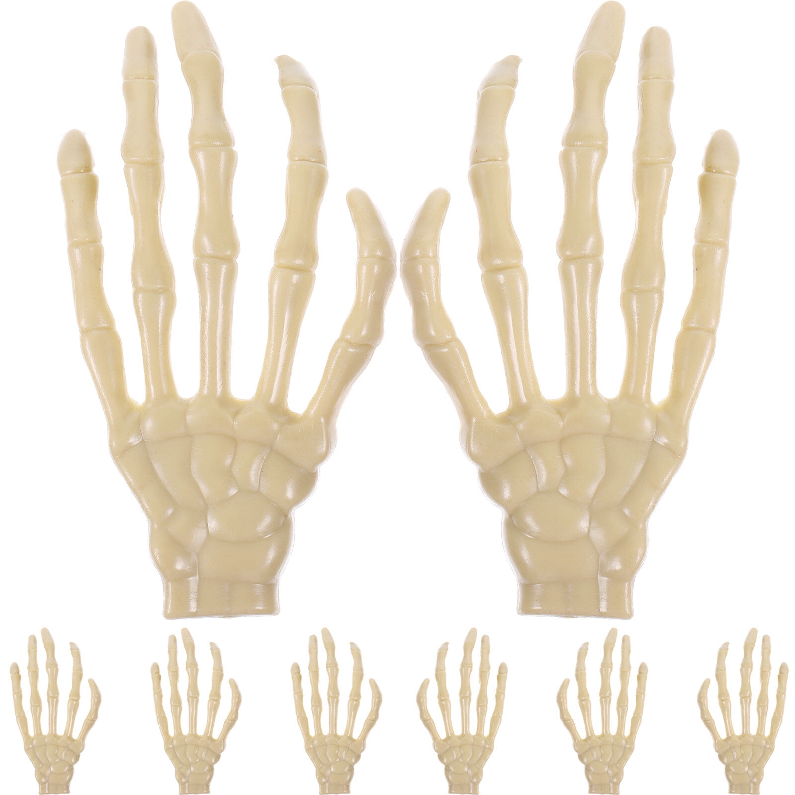 8pcs Realistic Skeleton Hand Halloween Skeleton Hand Decor Party ...