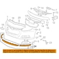 Chevrolet GM OEM Malibu Front Bumper-Lower Spoiler Chin Lip Splitter ...