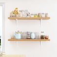 20 Pack Shelf Brackets 12 Inch, Black Metal Brackets for Shelves, L ...