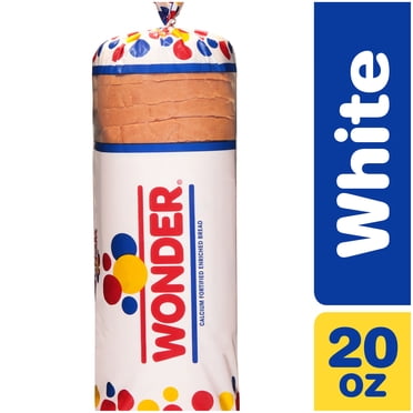 Wonder Bread Classic White Sandwich Bread, Sliced White Bread, 20 oz ...