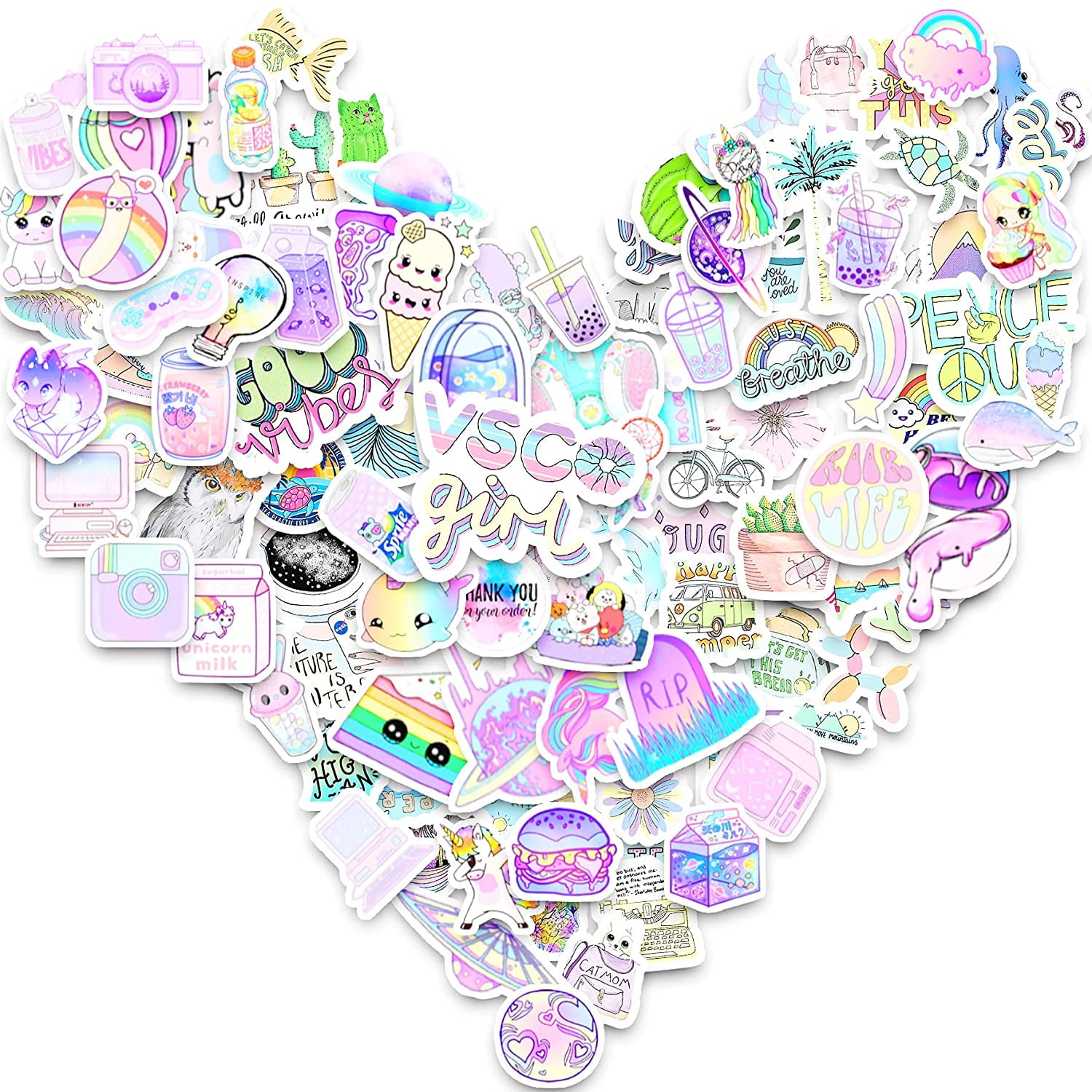 ★Stickers★: Each sticker pack contains 100 different stickers. ★Fashion ...