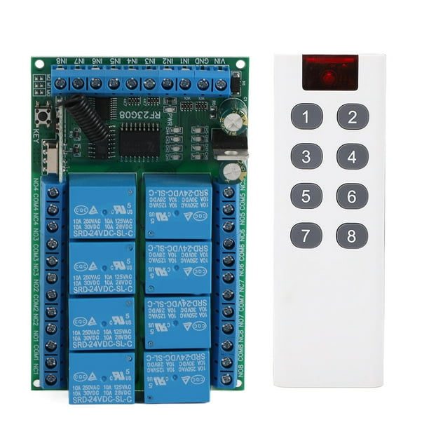 LLC Remote Control Module 8 Channels 433.92MHz Multifunctional 100m ...