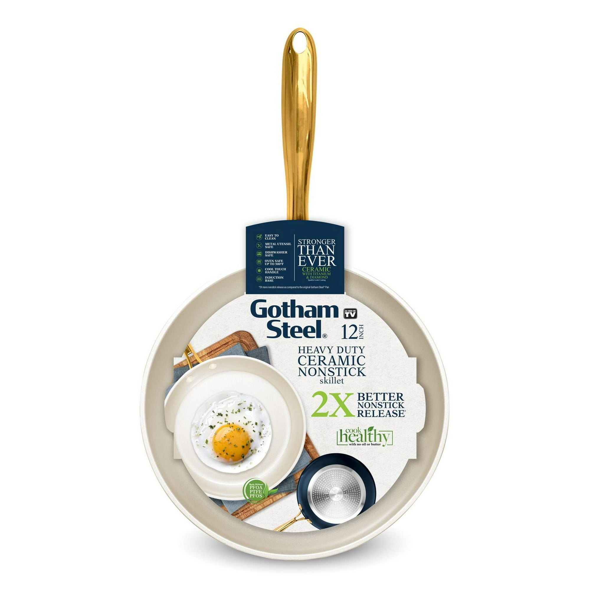 Click here for Gotham Steel Fry Pan Nonstick Skillet 12 Cream Nav... prices