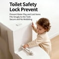 Child Safety Toilet Lock Plastic Design Prevents Accidental Opening ...