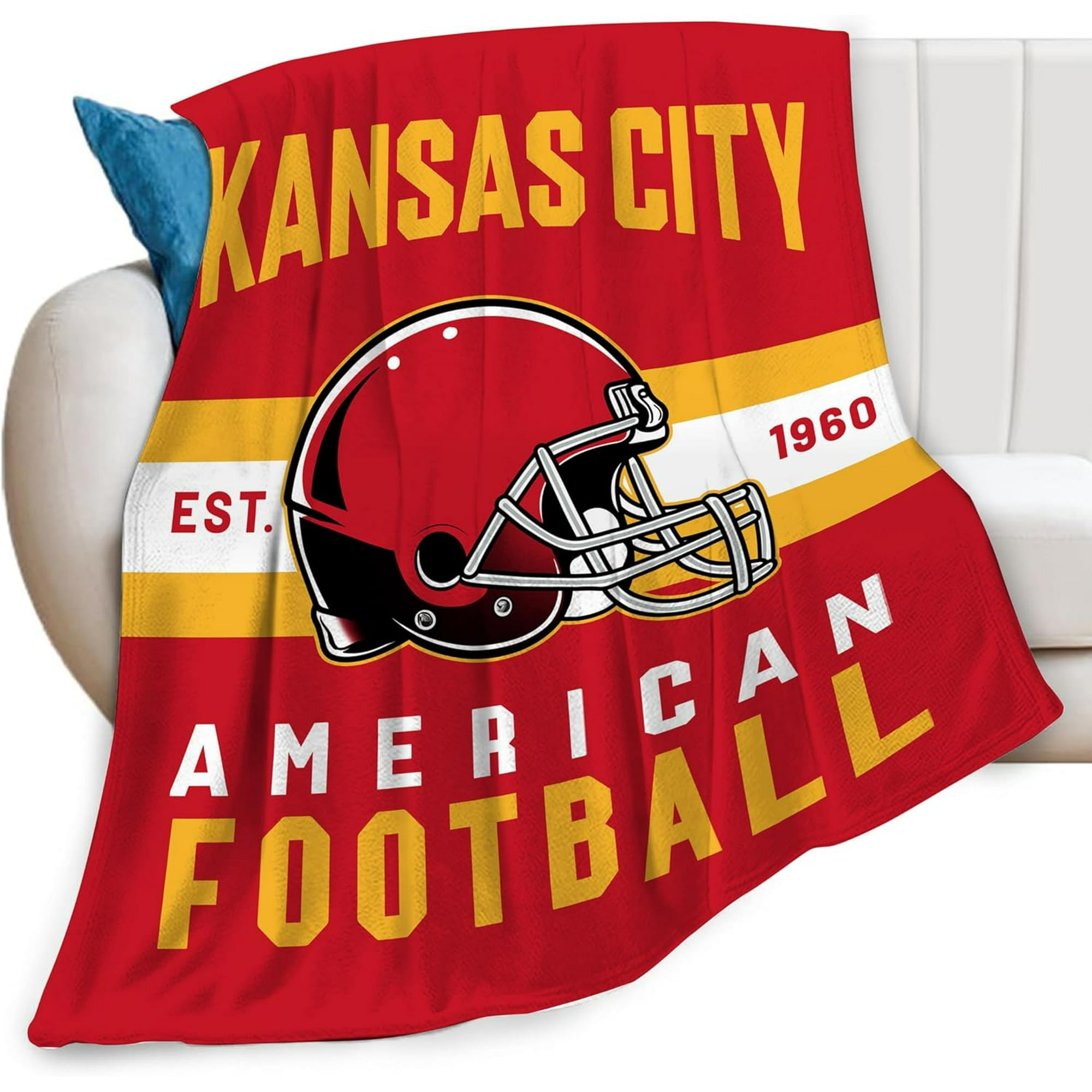 Click here for Walfour Kansas City Print Blanket American Footbal... prices