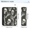 ALAZA Skull Skeleton Hands Car Seat Belt Adjuster Neck Covers Shoulder ...
