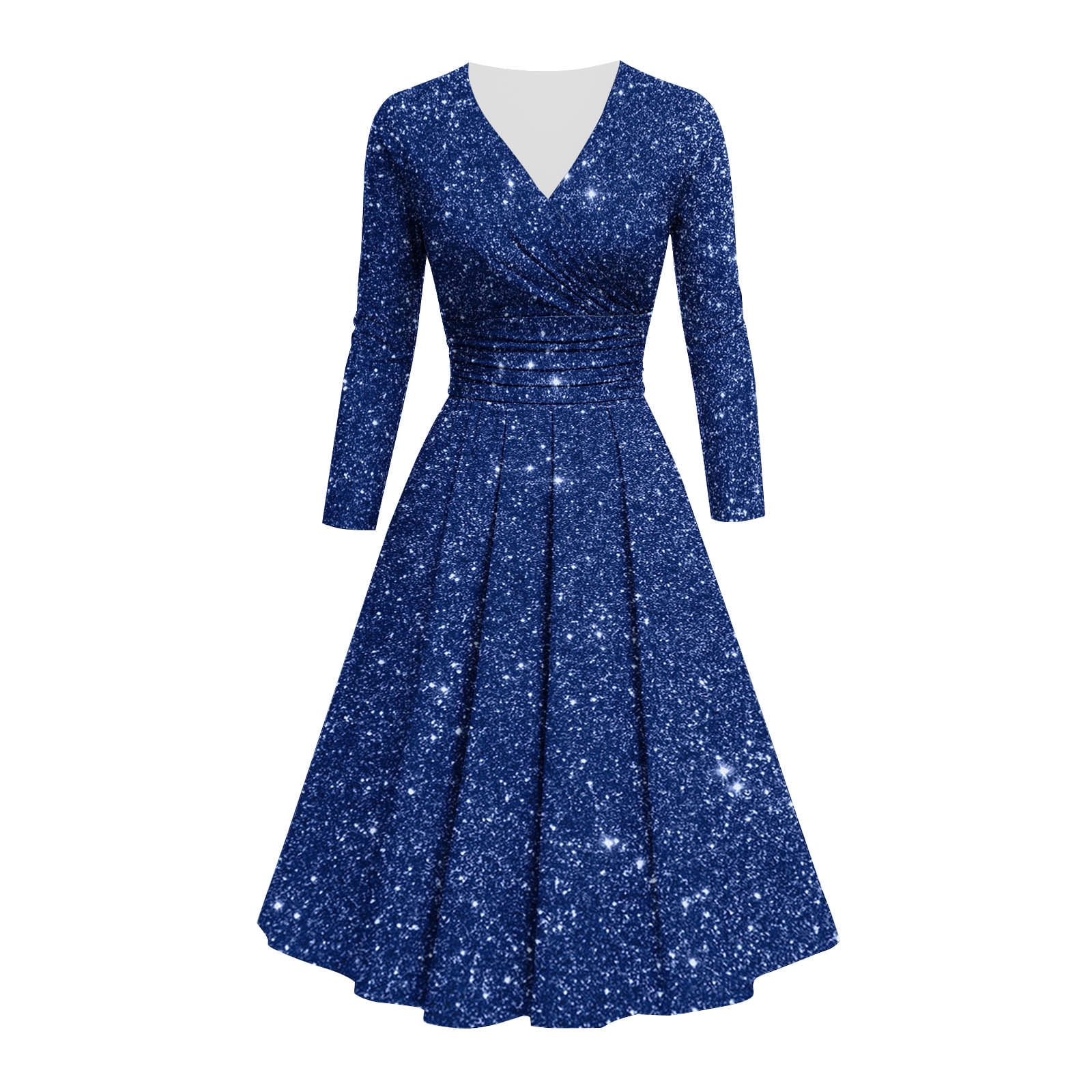 Click here for Limited Time Deal Iumwxz V-Neck Long Sleeve Dress... prices