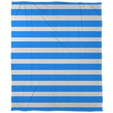 IDG Bright Stripes Robin Egg Coral Fleece Throw, 30" x 40" - Walmart.com