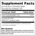 Equate Dairy Relief Lactase Enzyme Vanilla Chewable Tablets, 120 Count ...