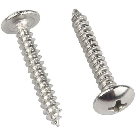 Cross Head Self-Tapping Screws - M5-25 Metals Stainless Steel Oval ...