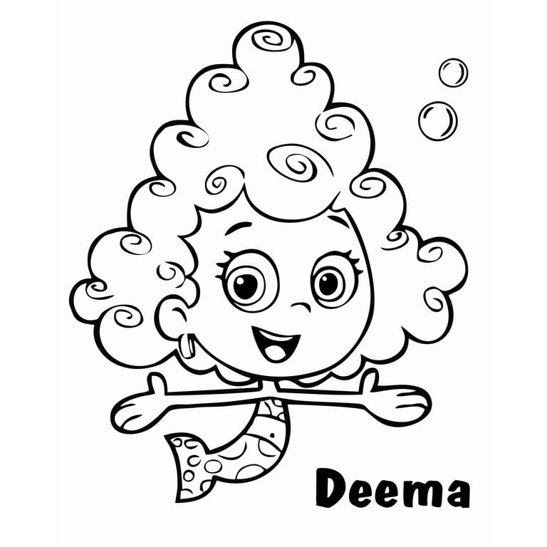 Bubble Guppies Deema Coloring Page
