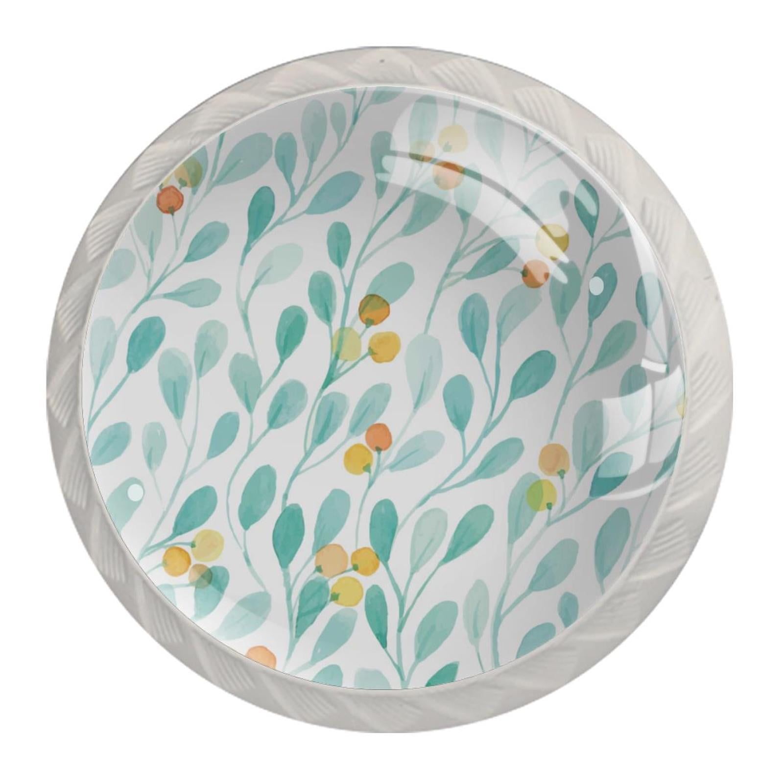 4 Pcs Beautiful Leaves Knobs for Kitchen Cabinet Cupboard Dresser ...