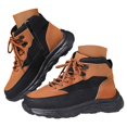AUDeals Women’s Platform High Top Leather Sneakers Waterproof ...