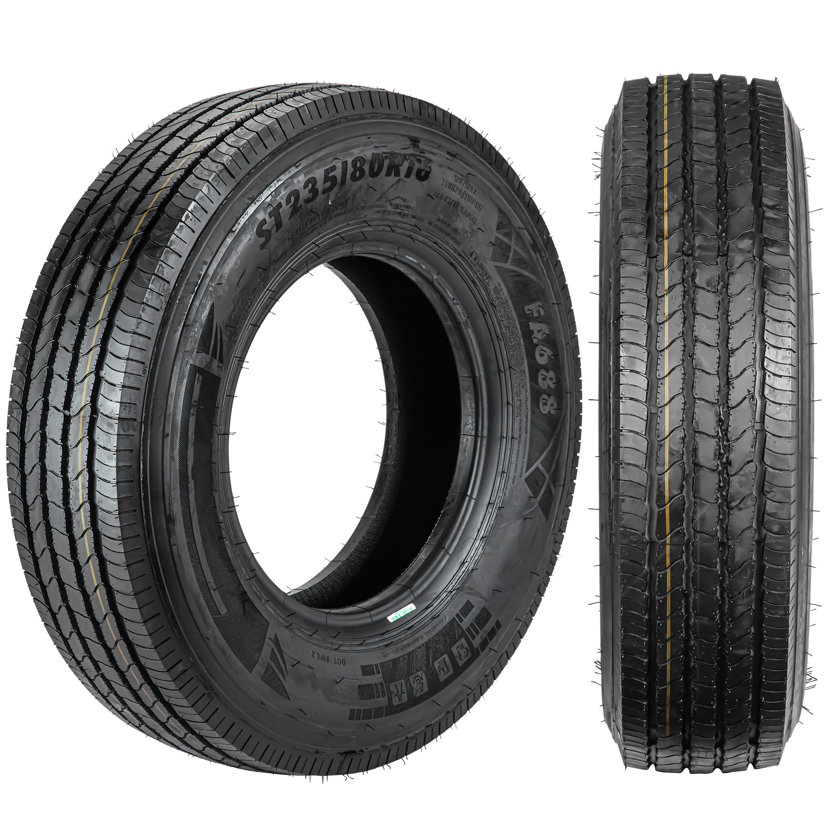 SAINSPEED 2 PACK ST235/80R16 14PR Trailer Tires - ST Radial All Steel Heavy Duty Premium Trailer ...