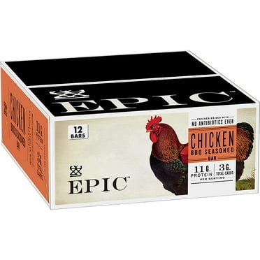 EPIC Bars, Variety Pack (Chicken, Beef, Venison), Keto-Friendly, 12 ...