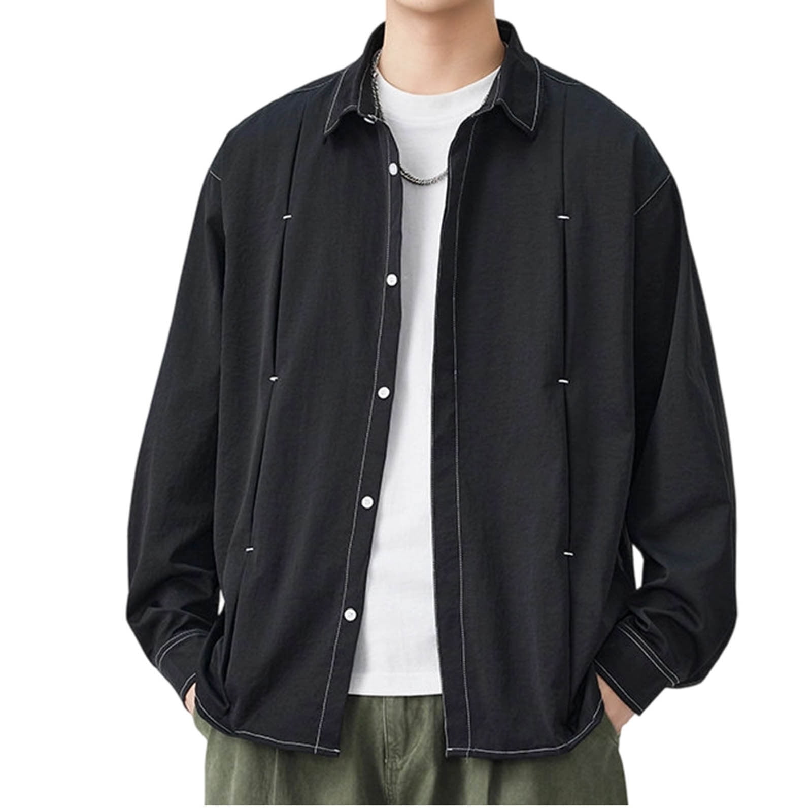 Click here for Mnevn Large Hoodies For Men Long Sleeve Tshirt Wor... prices