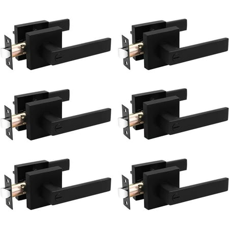Probrico Square Interior Door Lever Door Knob Door Handle Lock Half ...