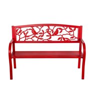 Hi-Line Gift Ltd. White Metal Tree Garden Bench - Walmart.com