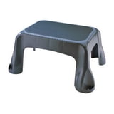Rubbermaid Plastic Step Stool, In-Mold Tread, 1-Step, Gray - Walmart.com