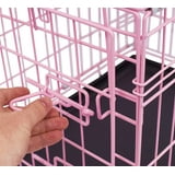 Internet's Best Double Door Steel Dog Kennel - Small 24" - Pink ...