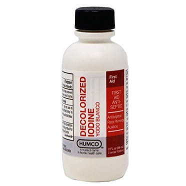 Humco Topical Medical Liquid Iodine Tincture 2%, 1 Oz. Antiseptic and ...