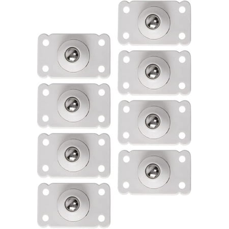 YERDGARY 8 Pieces Mini Self Adhesive Casters Transfer Wheels Ball ...