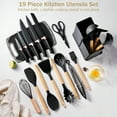 ACMETOP 19 Pieces Kitchen Utensils Set-11 Silicone Cooking Utensils Set ...