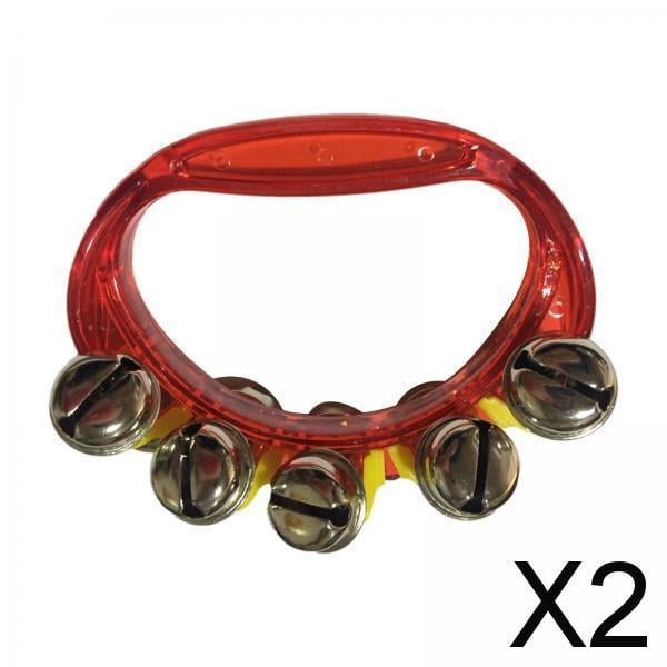 2x Mini Pandereta Instrumento Musical de Percusión de Mano Panderetas ...