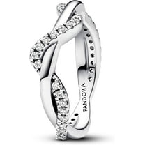 Pandora Sparkling Intertwined Wave Ring - Walmart.com