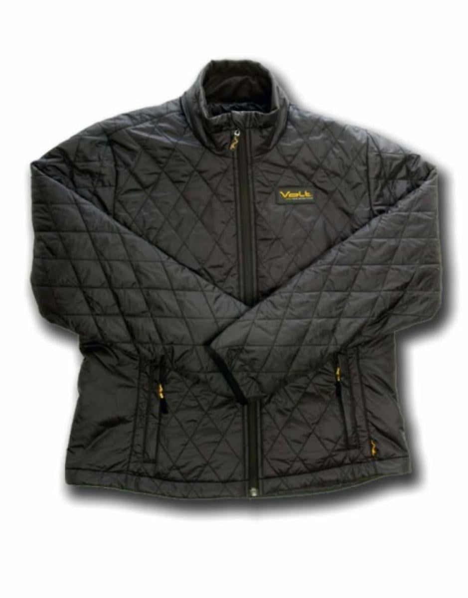 Womens Black Quilted Nylon Cracow Insulated Cold Weather Jacket (L ...