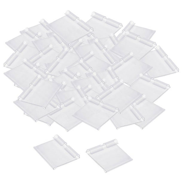 50 Pieces Clear Plastic Price Tag Label Holders, Perfect to the Label ...