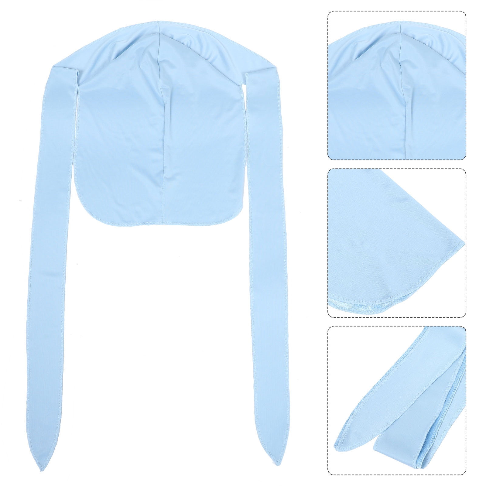 Fashion Elastic Durag Long Tail Durag Wide Strap Head Wrap for Men and ...