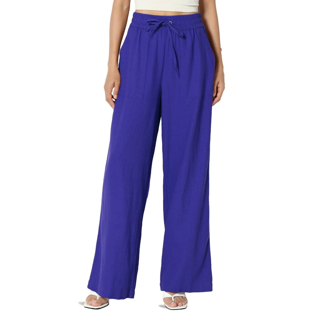 Themogan Themogan Womens S~xl Drawstring Elastic Waist High Rise