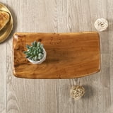 Greenage Natural Cedar Wood Serving Stand Rustic Wooden Pedestal Multi ...