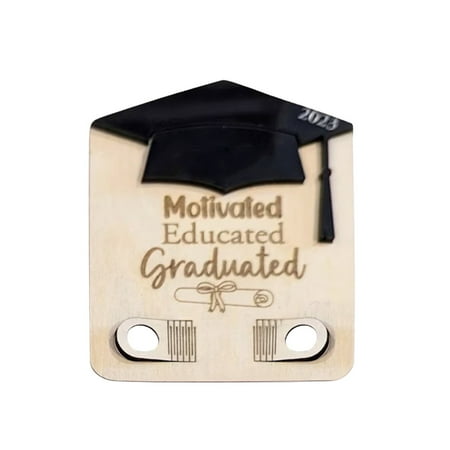 WREESH 2023 Wooden Graduation Wallet Money Holder Graduation Gift ...