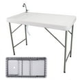 Zimtown Outdoor Fishing Station - Foldable Camping Prep Table with ...