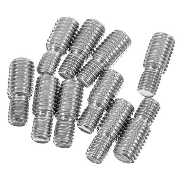 Uxcell M6 Furniture Metal Double End Thread Self Tapping Screw Bolt ...