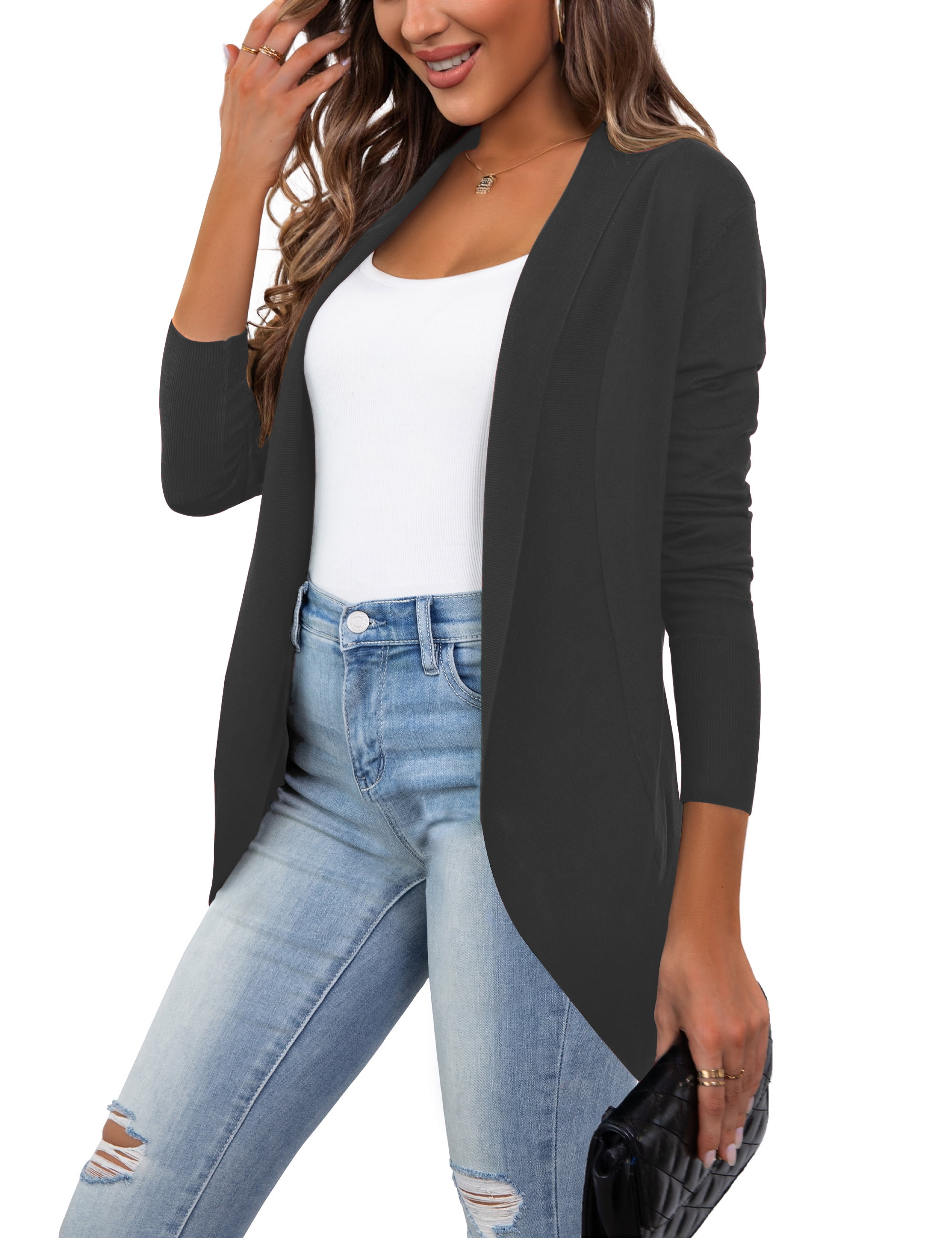 Othyroce Women Sweater Open Front Shawl Neck Female Cardigans S-2XL ... Othyroce Women Sweater Open Front Shawl Neck Female Cardigans S-2XL ...