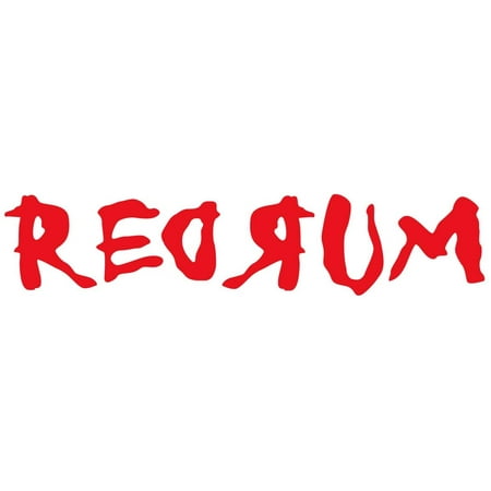 Vinyl Wall Art Decal - Redrum - 6" x 30" - Trendy Scary Halloween ...
